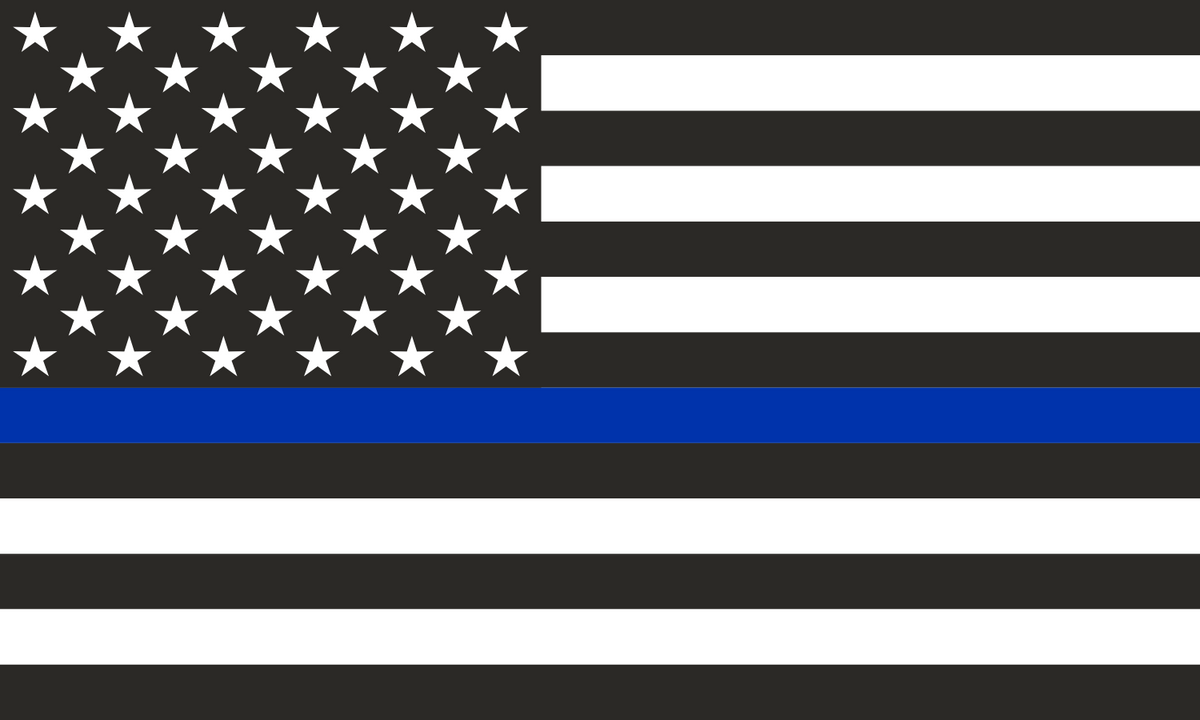 Police Memorial Flag - 12"x 18" – The New Mexico Shop